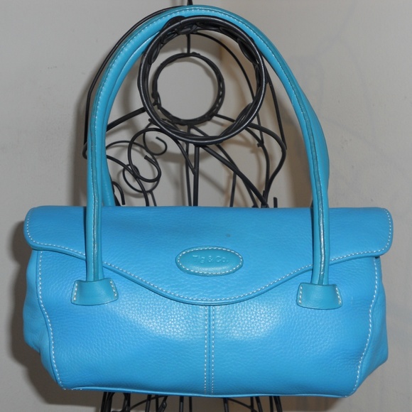 TIG & CO | Bags | Tig Co Blue Leather Shoulder Bag | Poshmark